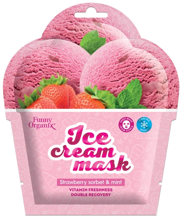 FUNNY ORGANIX Facial sheet mask ICE CREAM MASK 3 types OEM project ...